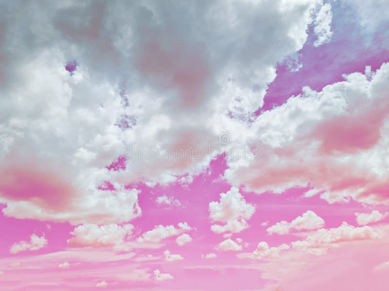 Cloudy Sky with Pink at Sunset, Sky Background Abstract Nature Stock ...