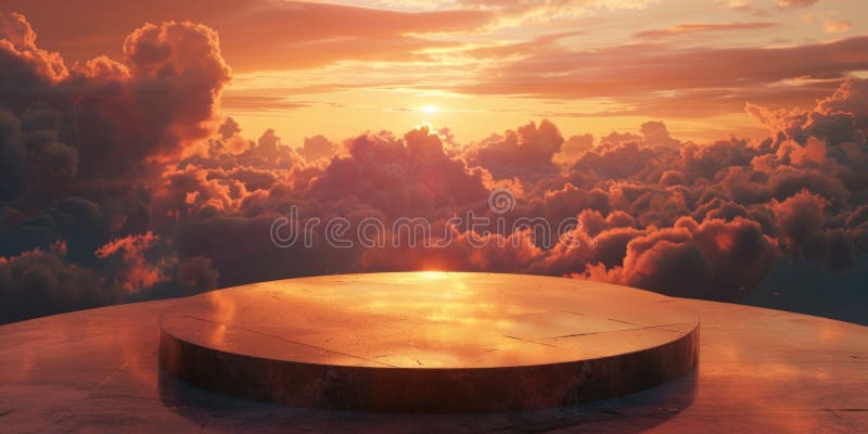 Cloudy Sky Platform stock image. Image of blue, atmosphere - 375555509