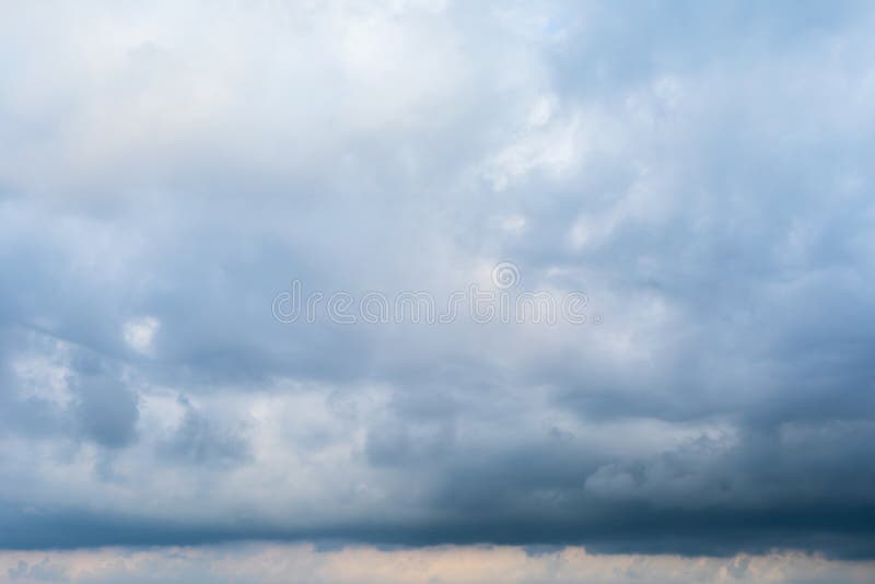Cloudy Sky with Rain Clouds, Background Stock Image - Image of overcast ...