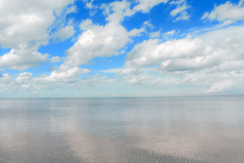 Cloudy Sky Reflected in Clear Water Stock Image - Image of natural ...