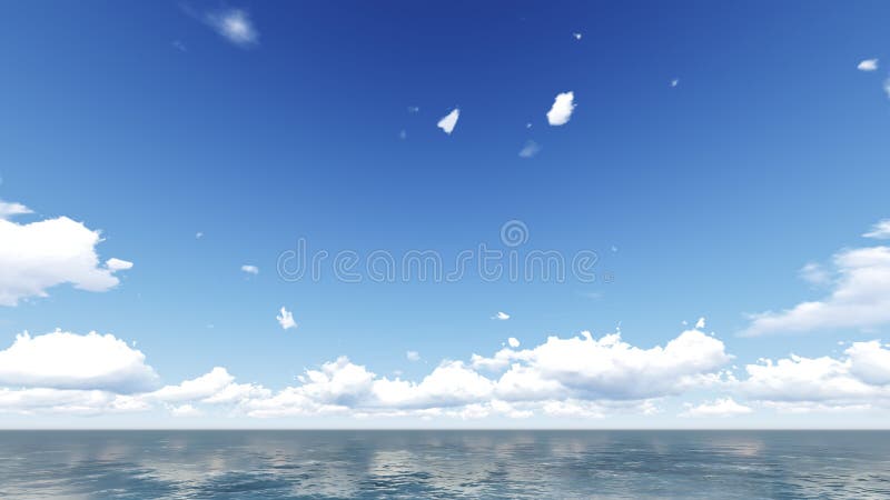 Cloudy Sky and Sea. Sea Summer Shot Stock Photo - Image of scenery ...