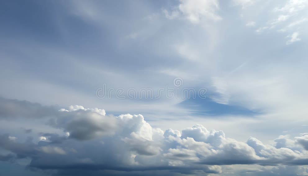 Cloudy Sky with Soft Light, Serene Atmosphere, Peaceful Sky, and ...