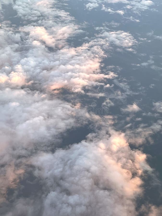 Cloudy Sky at Sunset, Beautiful Pink Sunset Stock Image - Image of ...