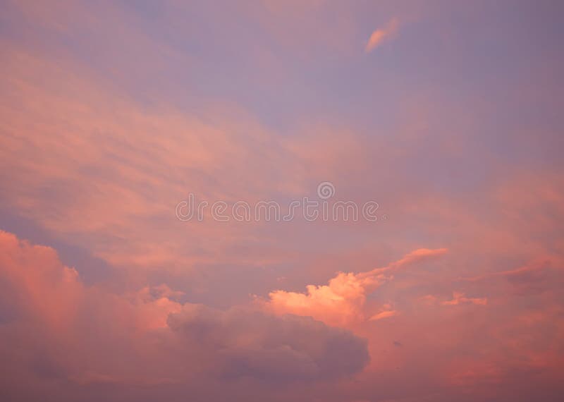 Cloudy Sky at Sunset. Gradient Color Stock Photo - Image of country ...