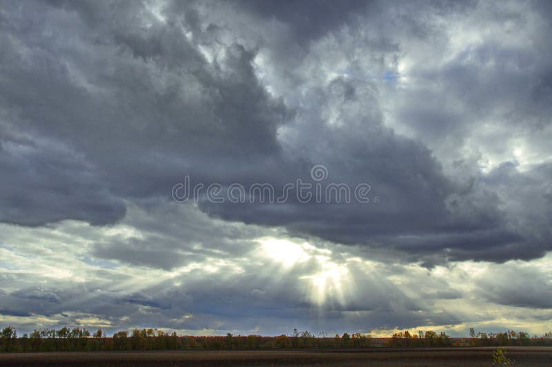 Cloudy Sky with Thick Dense Clouds that Tightened the Whole Sky and ...