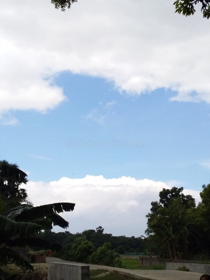 Cloudy Sky Weather in India Stock Photo - Image of india, tree: 155709810