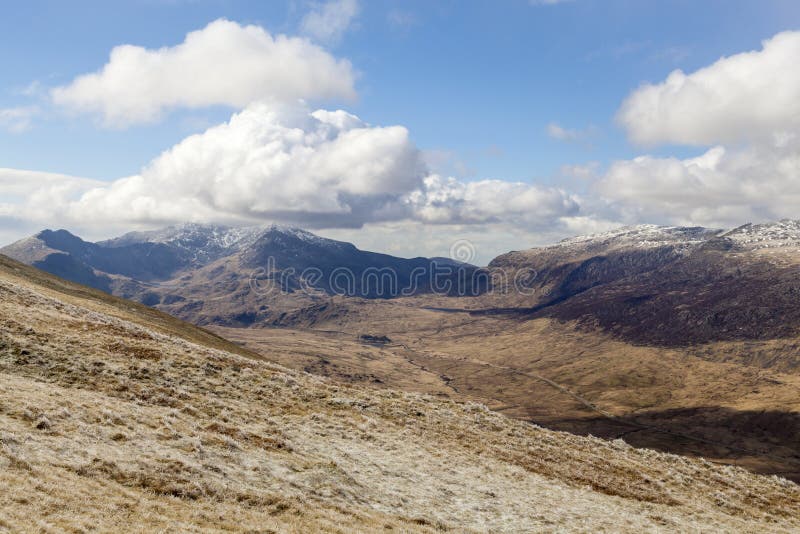 Cloudy Snowdon summit stock image. Image of scene, cloudy - 114010179