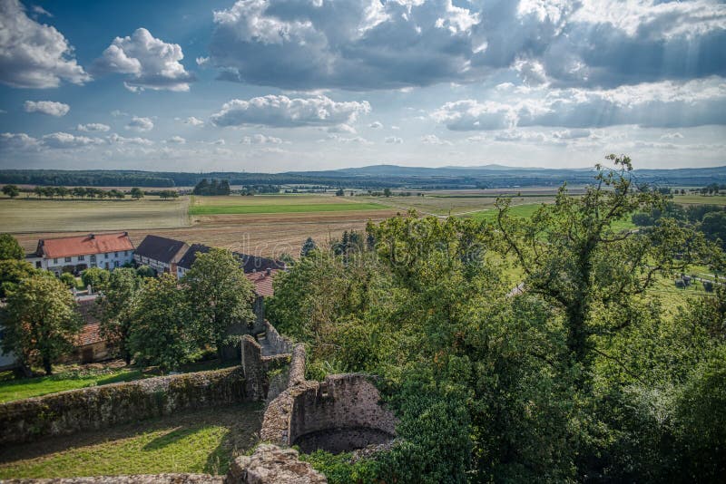 Cloudy Summer Sky Above Burg Muenzenberg Stock Image - Image of tree ... Cloudy Summer Sky Above Burg Muenzenberg Stock Image - Image of tree ...