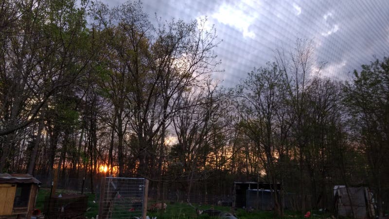 Cloudy sunset stock photo. Image of ohio, spring, sunset - 92931744