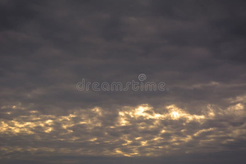 Cloudy Sunset Sky, Texture or Background. Stock Photo - Image of clouds ...