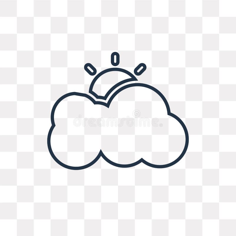 Cloudy Icon Vector Isolated on White Background, Cloudy Sign , Weather ...