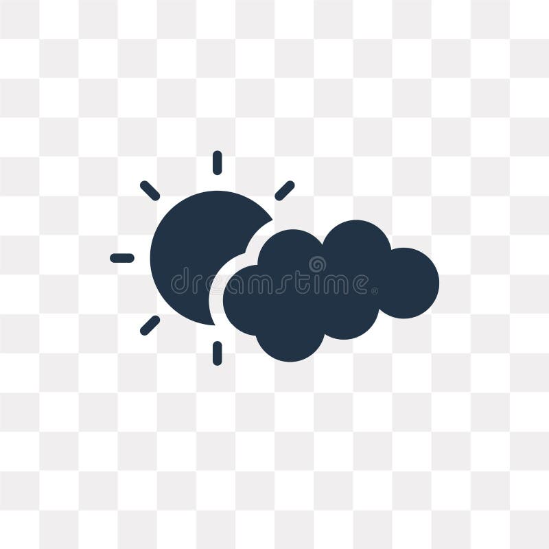 Cloudy Icon Vector Isolated on White Background, Cloudy Sign , Weather ...