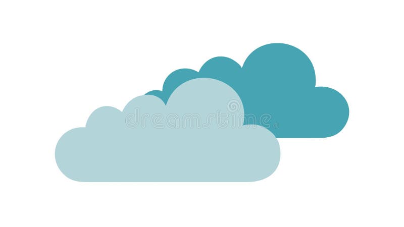 Cloudy Weather Sky Atmospheric Icon, Forecast, Overcast, Vector Design ...