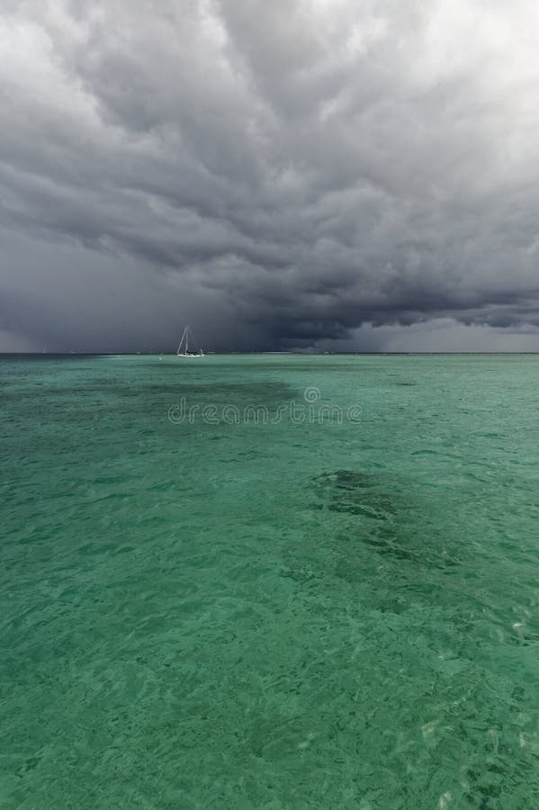 Cloudy weather - 1 stock image. Image of shower, boat - 54053009