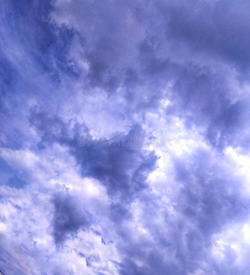 Cloudy and Windy Skies during the Day Stock Image - Image of sunlight ...