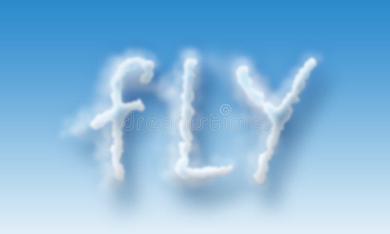 Cloudy word stock illustration. Illustration of high - 192080307