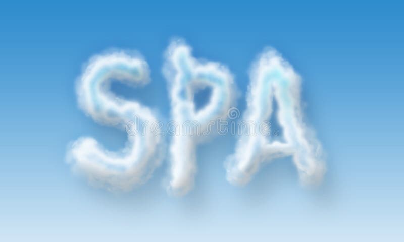 Cloudy word stock illustration. Illustration of sign - 203861831