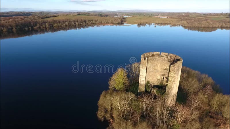 Clough Oughter Castle. Cavan. Ireland Stock Video - Video of culture ...
