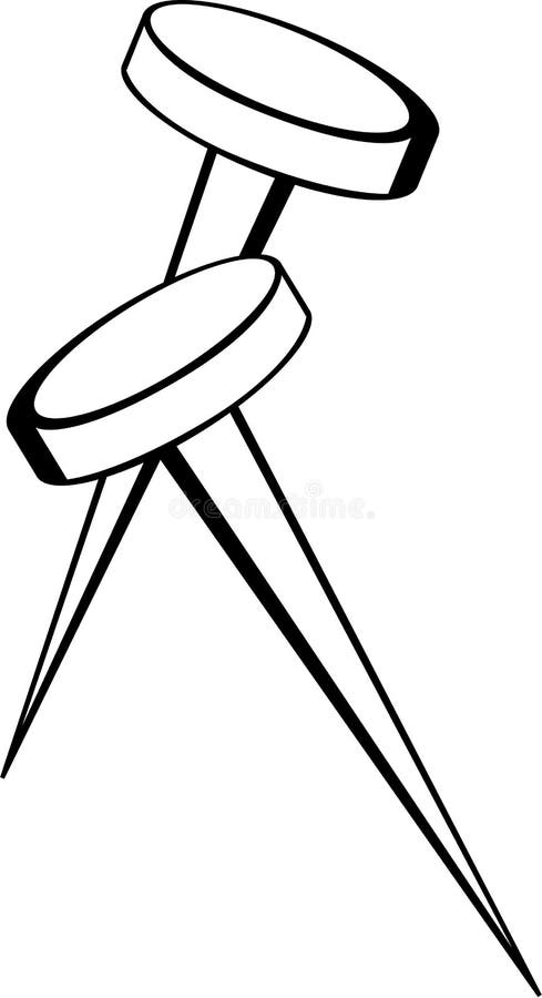 Clous illustration de vecteur. Illustration du pointes - 6110106