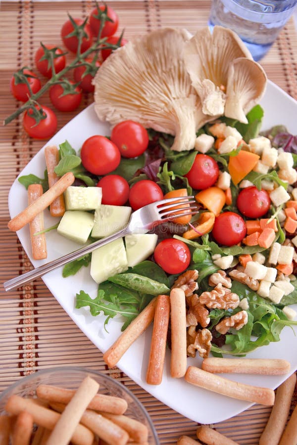 Clouse up Salad stock photo. Image of ingredient, delicious - 32985806