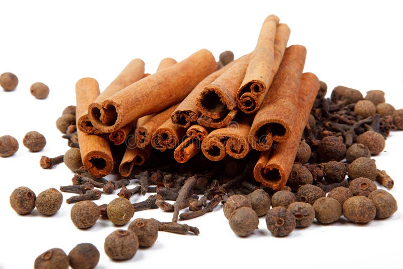 Clove cinnamon and pepper stock image. Image of natural - 62563519