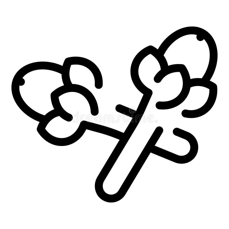 Clove Spice Icons Vector Hexahedron Stock Vector - Illustration of food ...