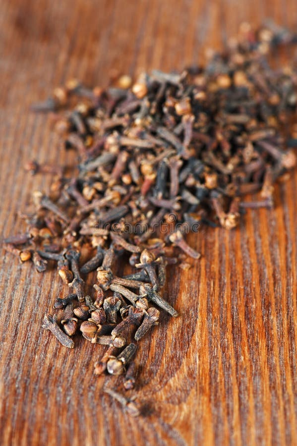Clove on the old table stock photo. Image of carnation - 78830434