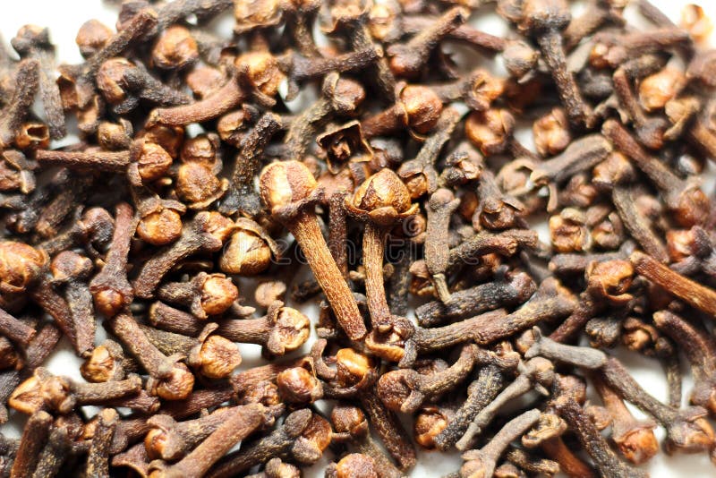 Clove Spice. Carnation Seasoning. A Pile Of Carnations Isolated Stock ...
