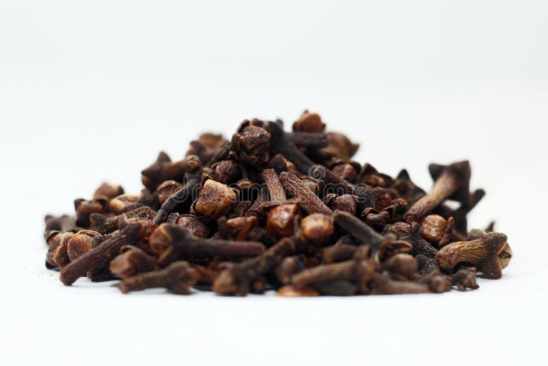 Clove Spice. Carnation Seasoning. A Pile Of Carnations Isolated Stock ...