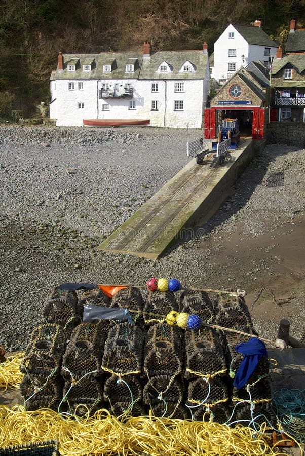 Clovelly, Cornwall, UK editorial photography. Image of lobster - 51581112