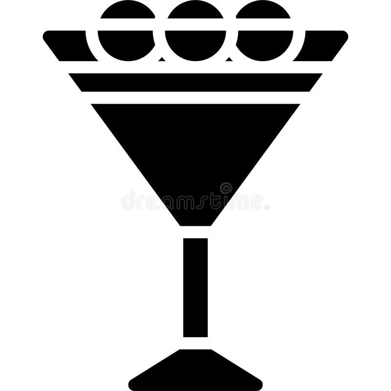 Clover Club Cocktail Icon, Alcoholic Mixed Drink Vector Stock Vector ...