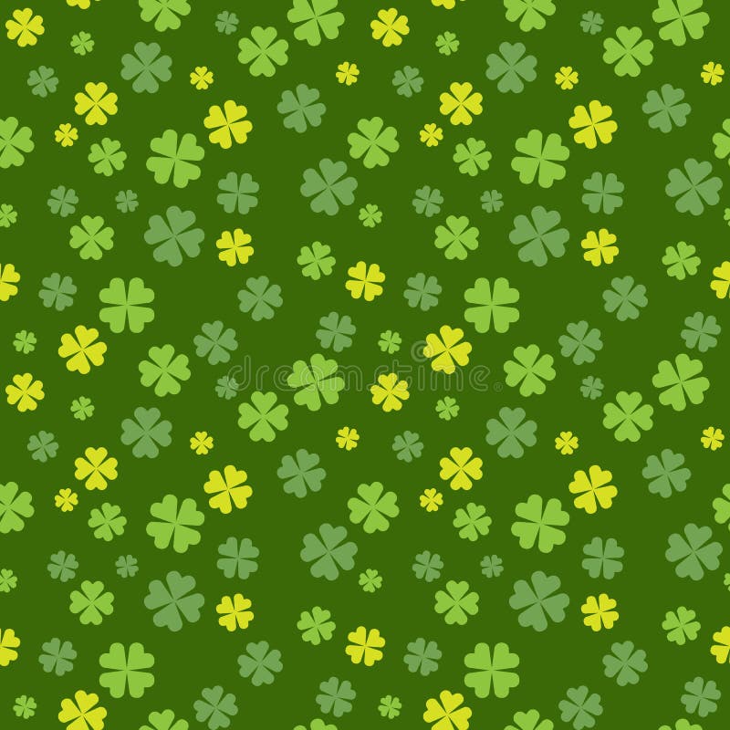 Clover Field Seamless Pattern. Vector Illustration Stock Vector ...