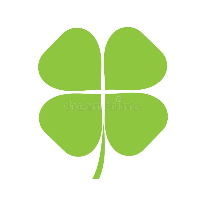 Clover Icon on Background for Graphic and Web Design. Simple Vector ...
