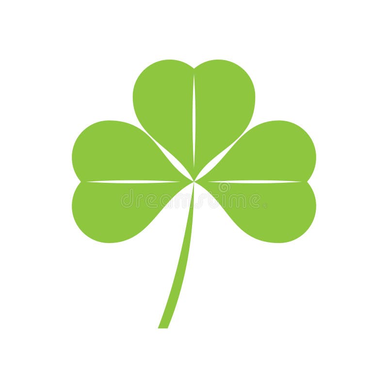 Clover Icon on Background for Graphic and Web Design. Simple Vector ...