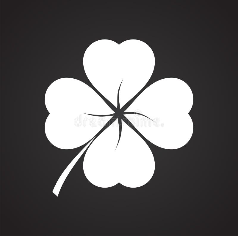 Clover Icon on Background for Graphic and Web Design. Simple Vector ...