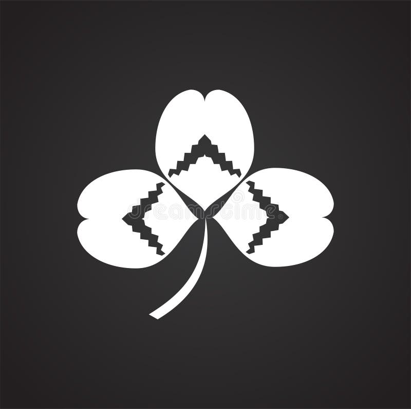 Clover Icon on Background for Graphic and Web Design. Simple Vector ...