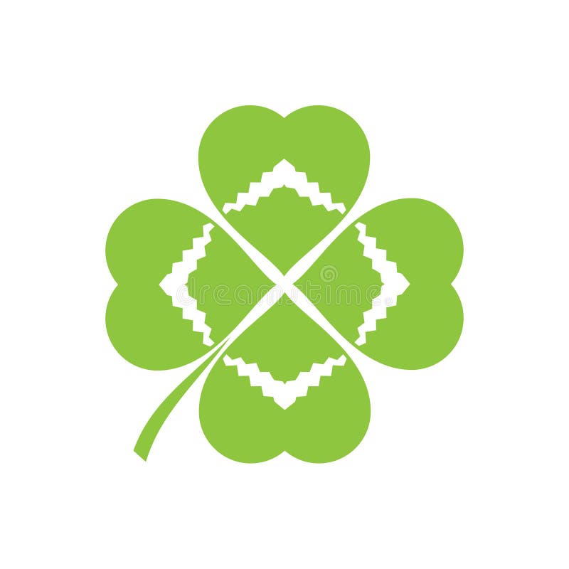 Clover Icon on Background for Graphic and Web Design. Simple Vector ...