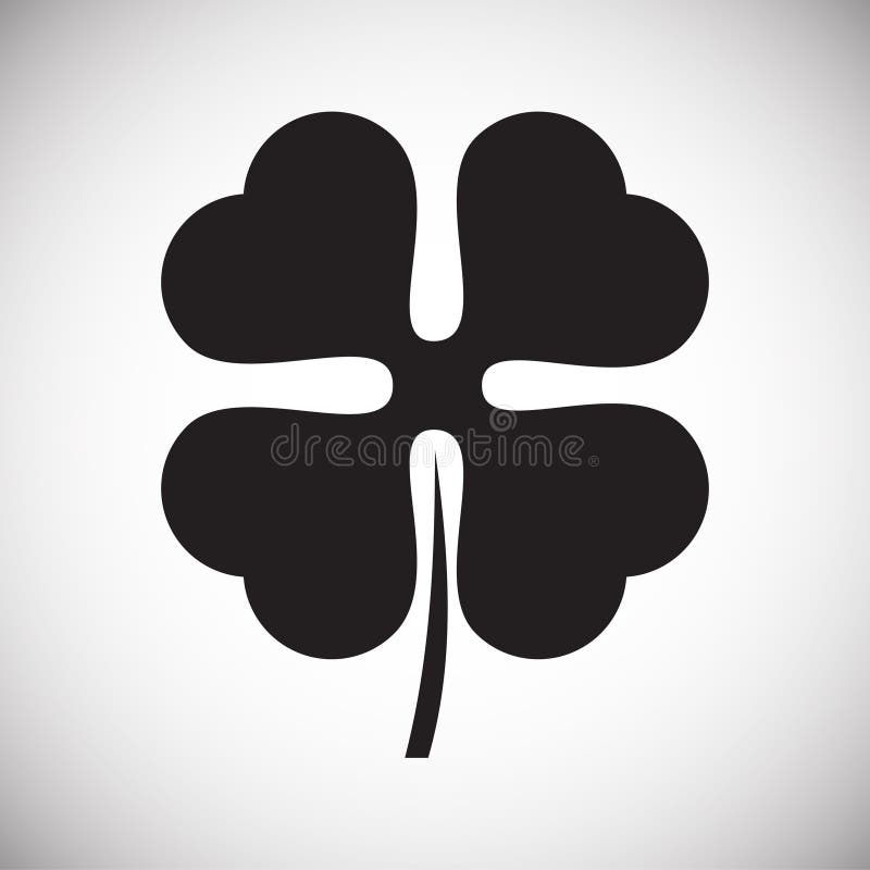 Clover Icon on Background for Graphic and Web Design. Simple Vector ...