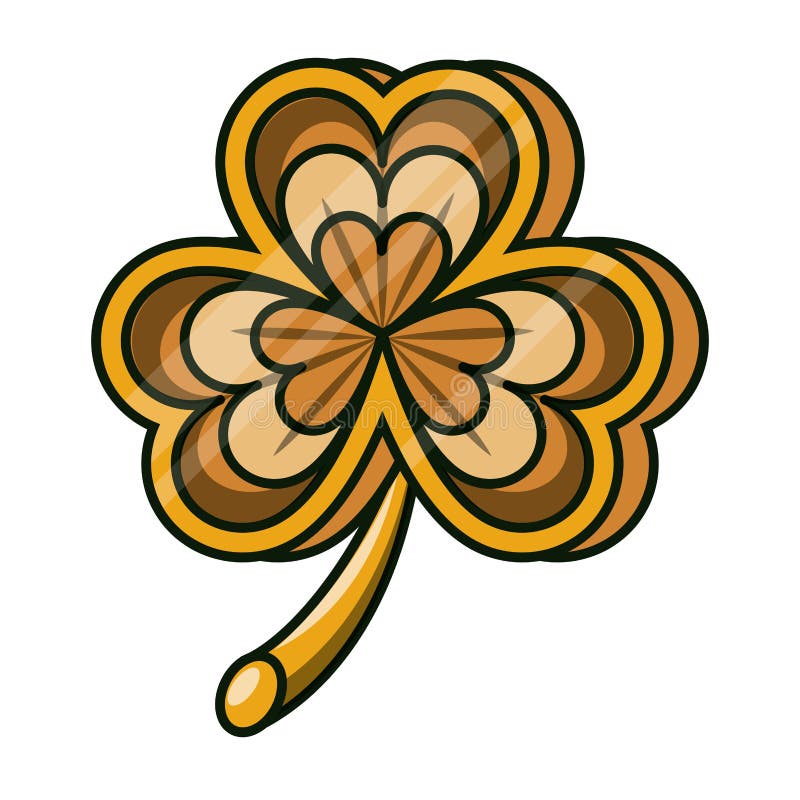 Clover irish symbol stock vector. Illustration of decoration - 144470559