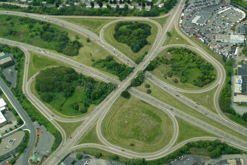 Clover Leaf stock image. Image of interchange, clover - 4184645