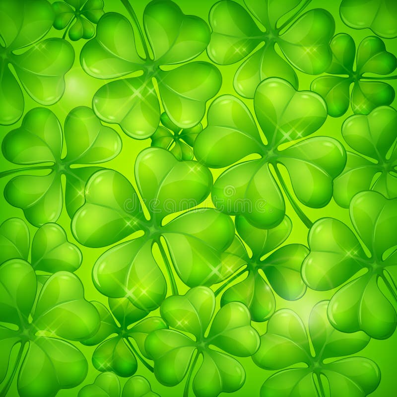 Vector clover stock vector. Illustration of plant, luck - 17516138