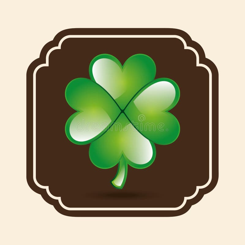 Clover leaf design stock illustration. Illustration of design - 49898158