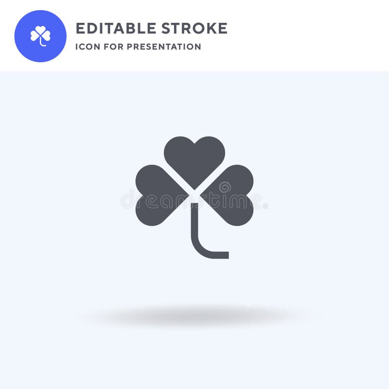 Clover Leaf icon vector stock vector. Illustration of maple - 345201220