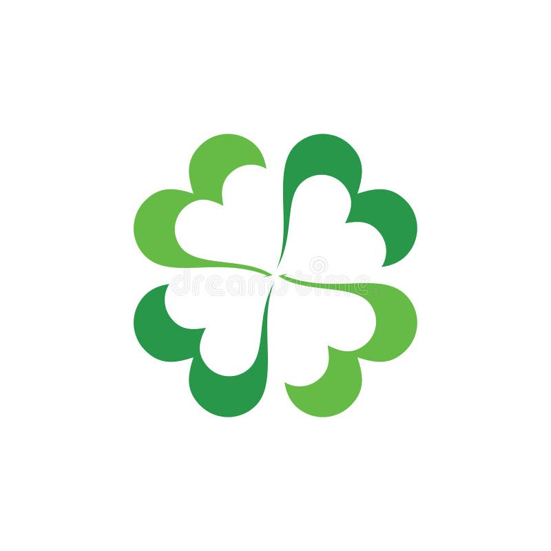 Clover Leaf Logo Design Template Stock Illustration - Illustration of ...
