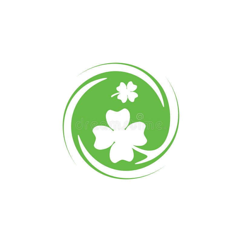 Clover Leaf Logo Design Template Stock Vector - Illustration of ...