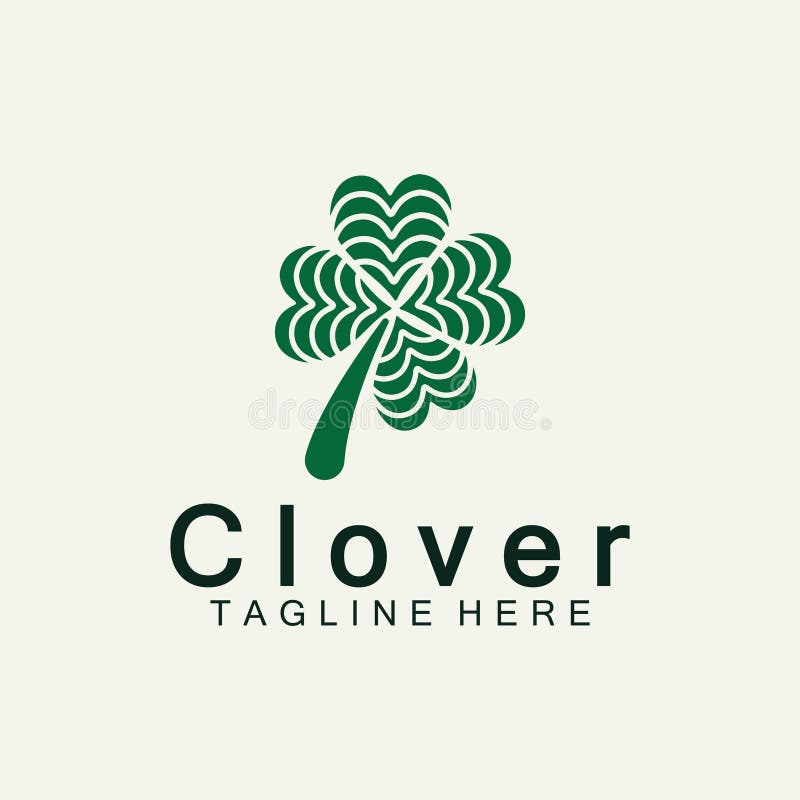 Clover Leaf Logo Template Design Stock Vector - Illustration of design ...