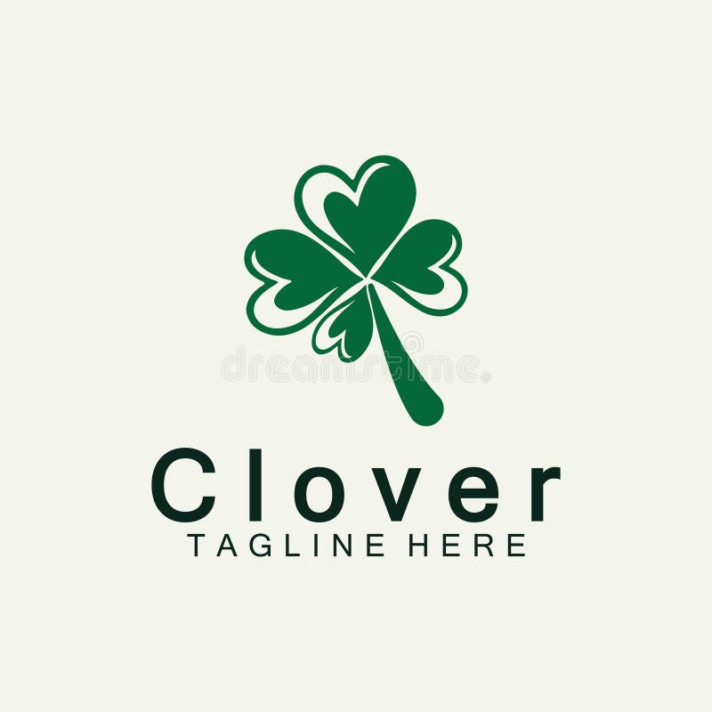 Clover Leaf Logo Template Design Stock Vector - Illustration of ...
