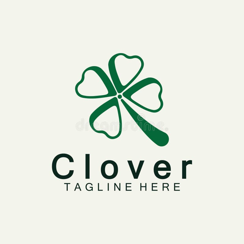 Clover Leaf Logo Template Design Stock Vector - Illustration of logo ...