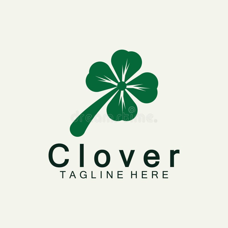 Clover Leaf Logo Template Design Stock Vector - Illustration of ireland ...