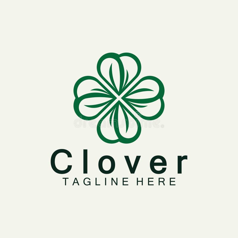 Clover Leaf Logo Template Design Stock Vector - Illustration of ireland ...